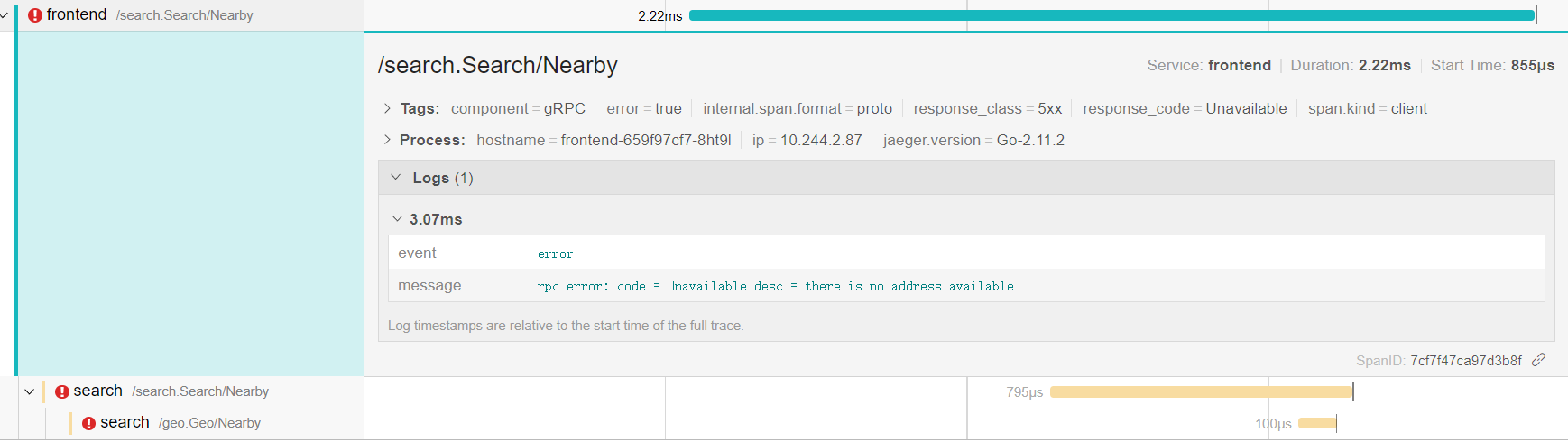 Hotelreservation 500 Rpc Error Code Unavailable Desc There Is No Address Available · Issue 