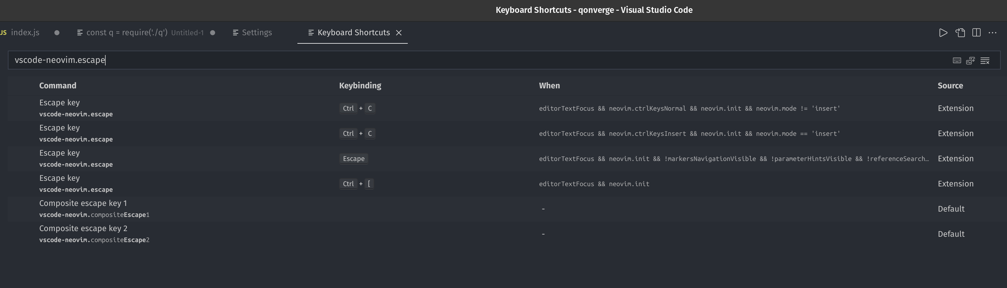 Pressing Esc doesn't cause editor to enter normal mode · Issue #747 · vscode-neovim/vscode ...