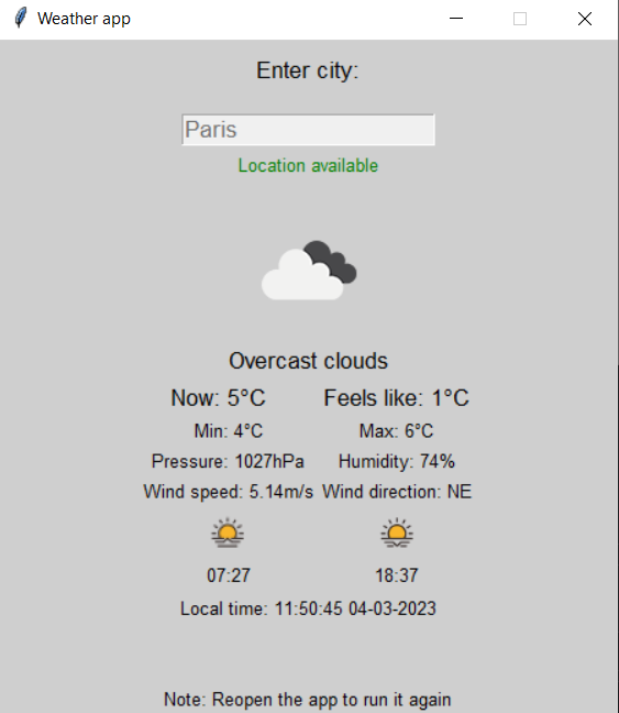 GitHub - AlexandruAndrita/WeatherApp