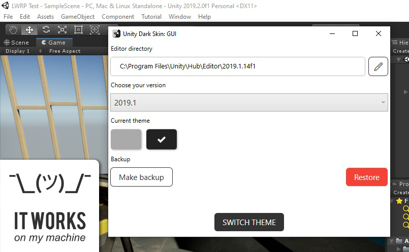 Not working on version 2019.1.14f · Issue #14 · gluschenko/unity-dark-skin · GitHub