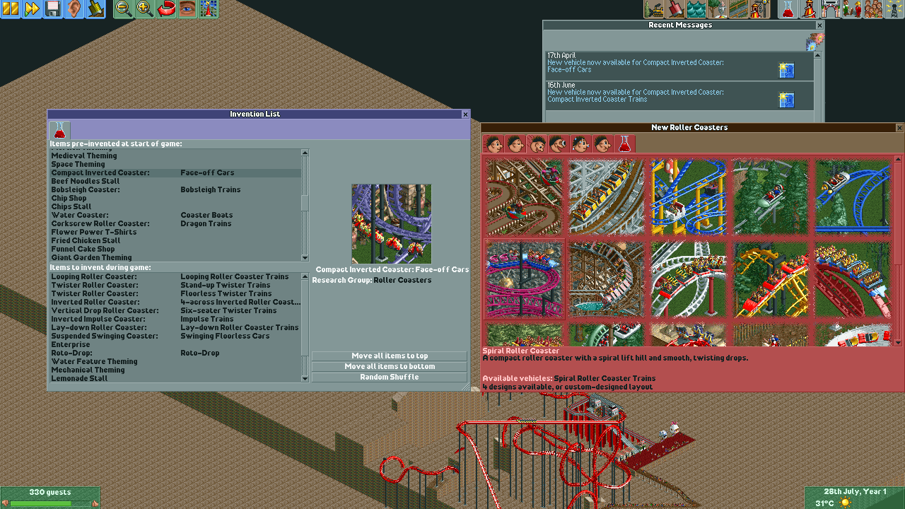 Problems with researched items - roller coasters · Issue #15748 ...