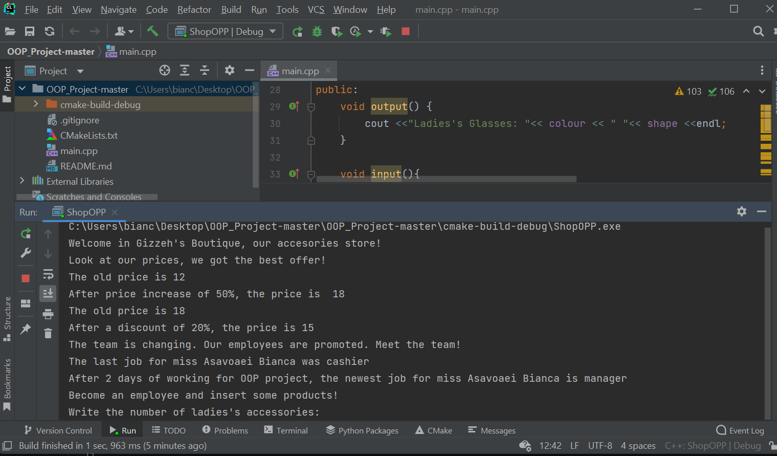 GitHub - BiancaGabriela06/OOP_Project