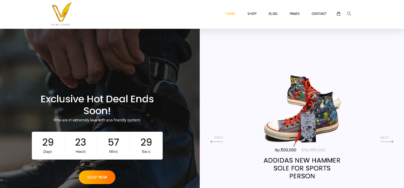 OUTPUT MVC VENI SHOP · Issue #1 · veniseptiani135/aplikasiMVC · GitHub