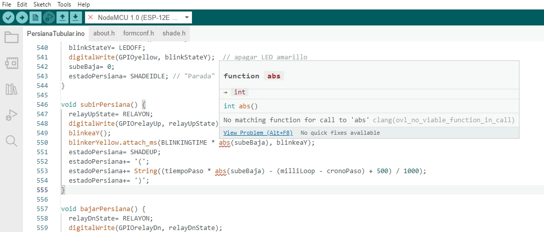 abs() not recognized as function if not after equals sign · Issue #902 ...