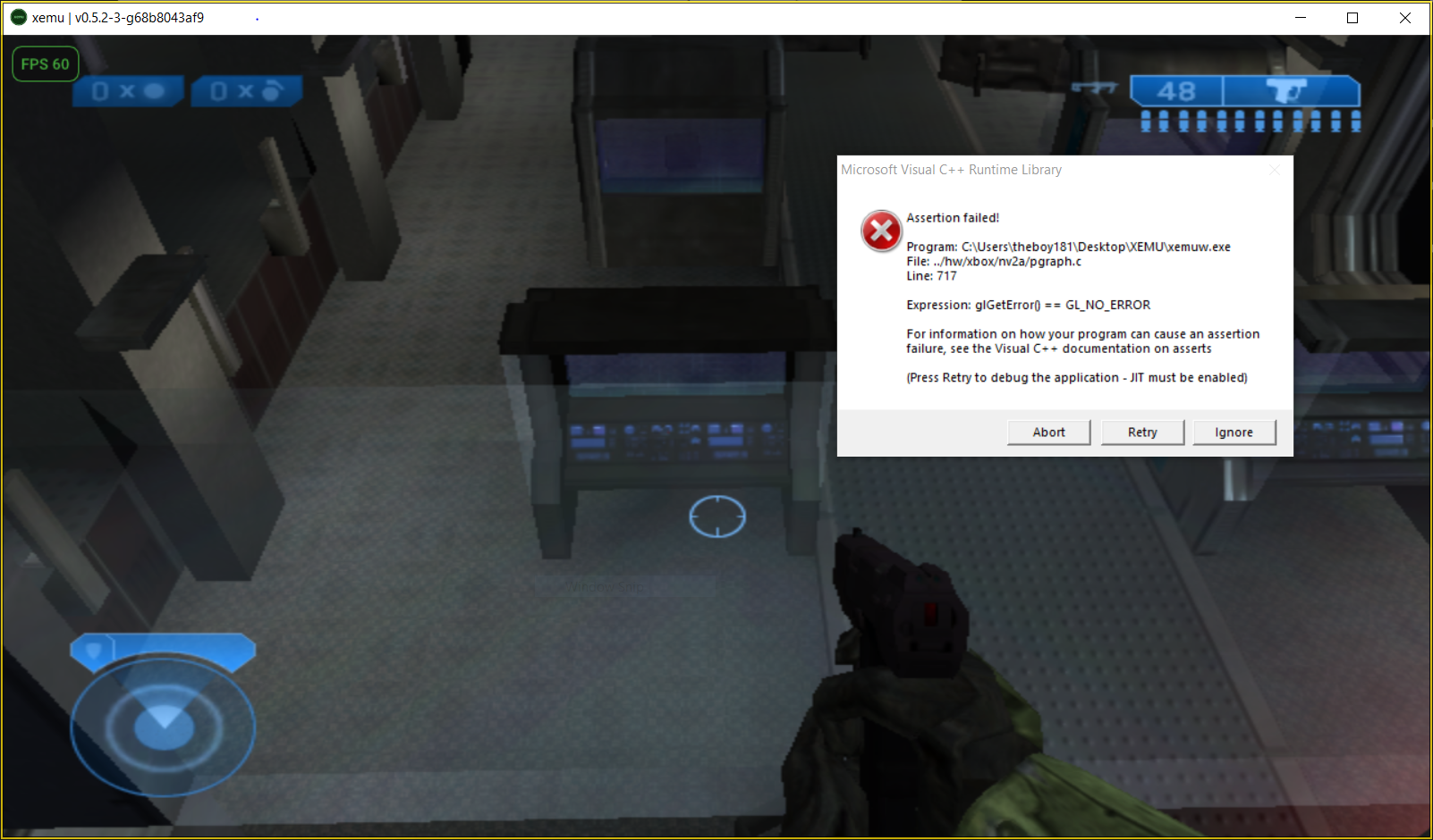 Halo 2 v1.0: Assertion failed! · Issue #288 · xemu-project/xemu · GitHub