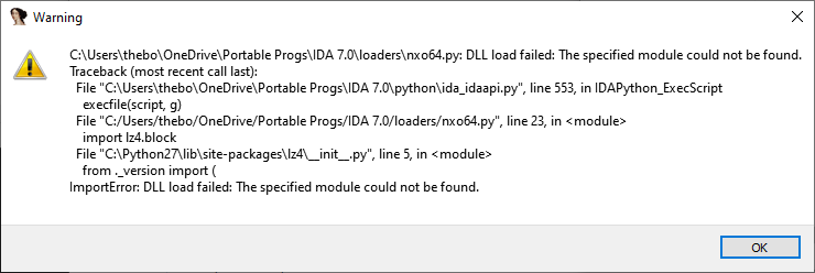 Python 2 Lz4 Issues · Issue 18 · Reswitched Loaders · Github