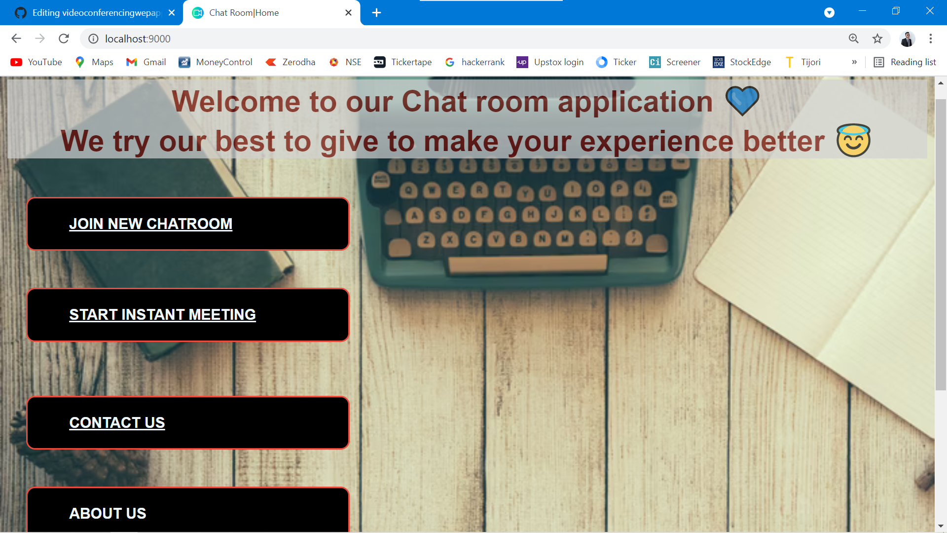 GitHub - akshaymatre08/videoconferencingwepapplication: Google Meet ...