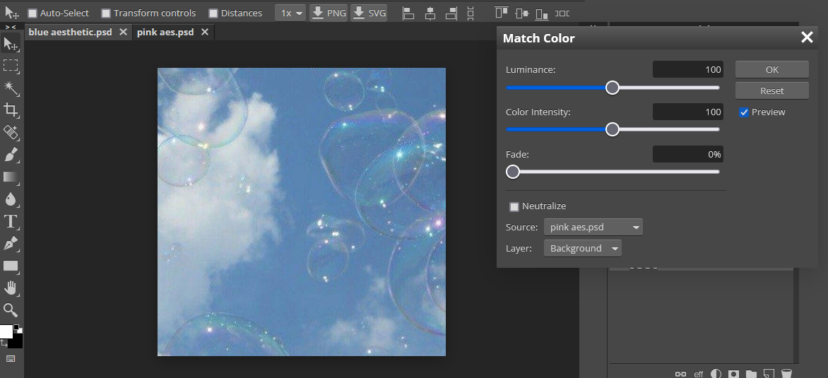 Ban Match Color on Smart Objects · Issue #3870 · photopea/photopea · GitHub
