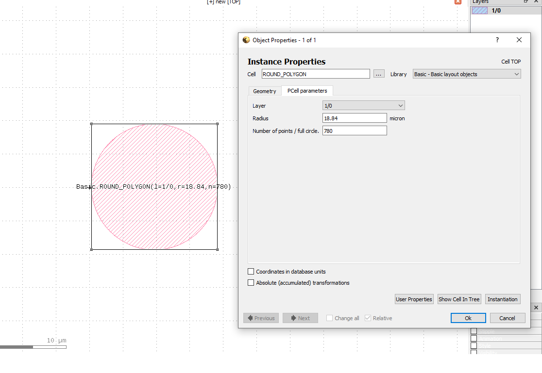 The problem with number of points while creating circle with CIRCLE PCell · Issue #926 · KLayout ...
