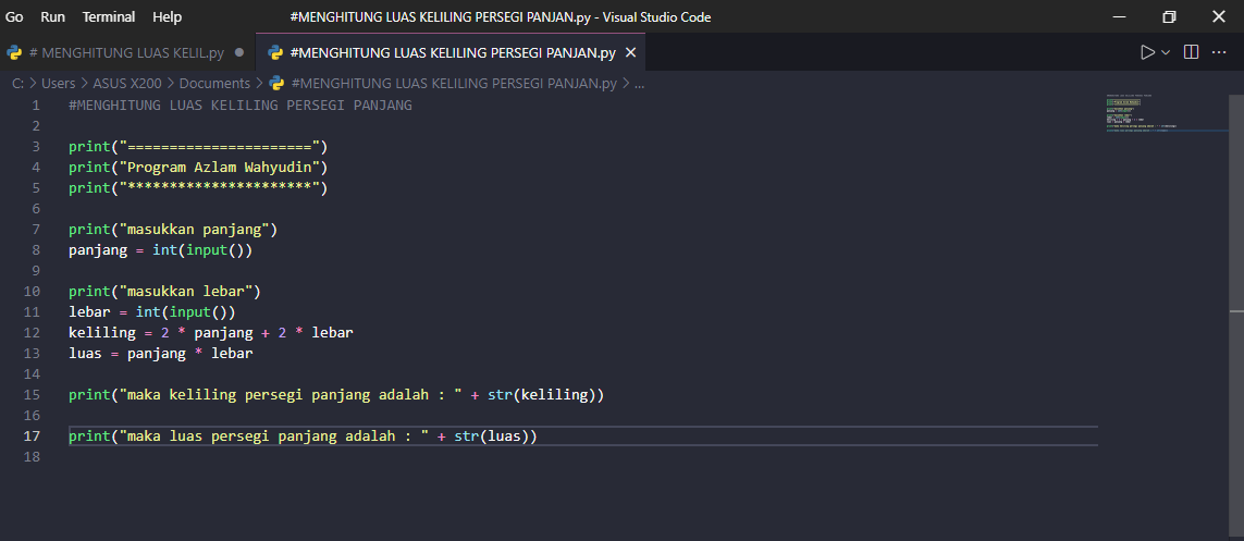 GitHub - Azlamwahyudin/MENGHITUNG-BANGUN-DATAR