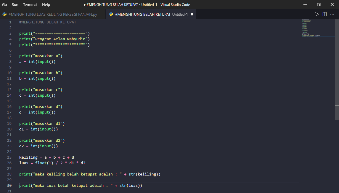 GitHub - Azlamwahyudin/MENGHITUNG-BANGUN-DATAR
