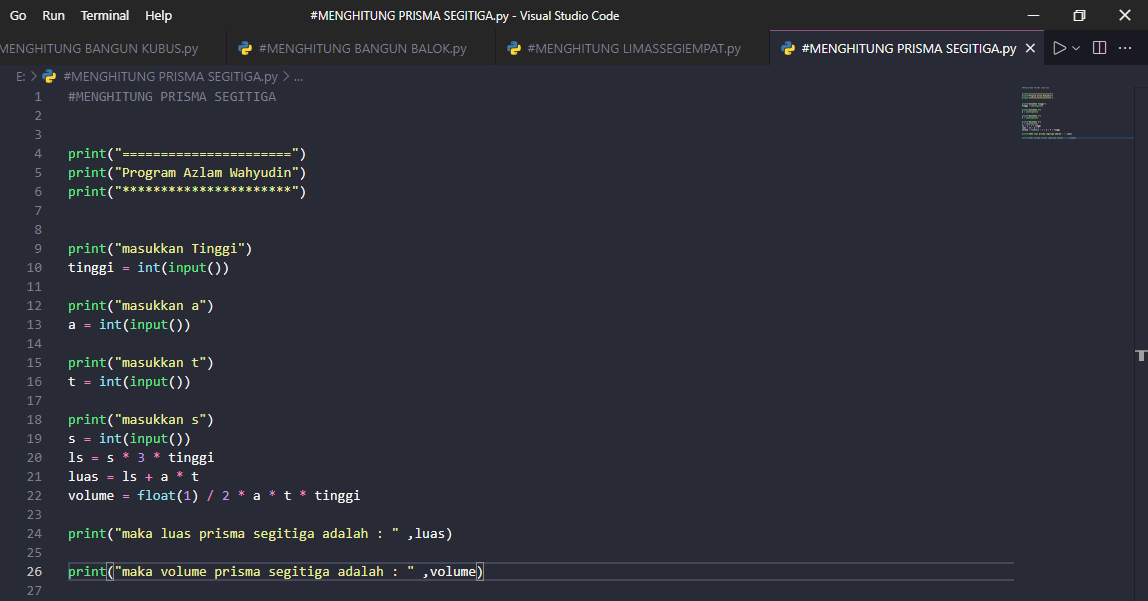 GitHub - Azlamwahyudin/MENGHITUNG-BANGUN-RUANG