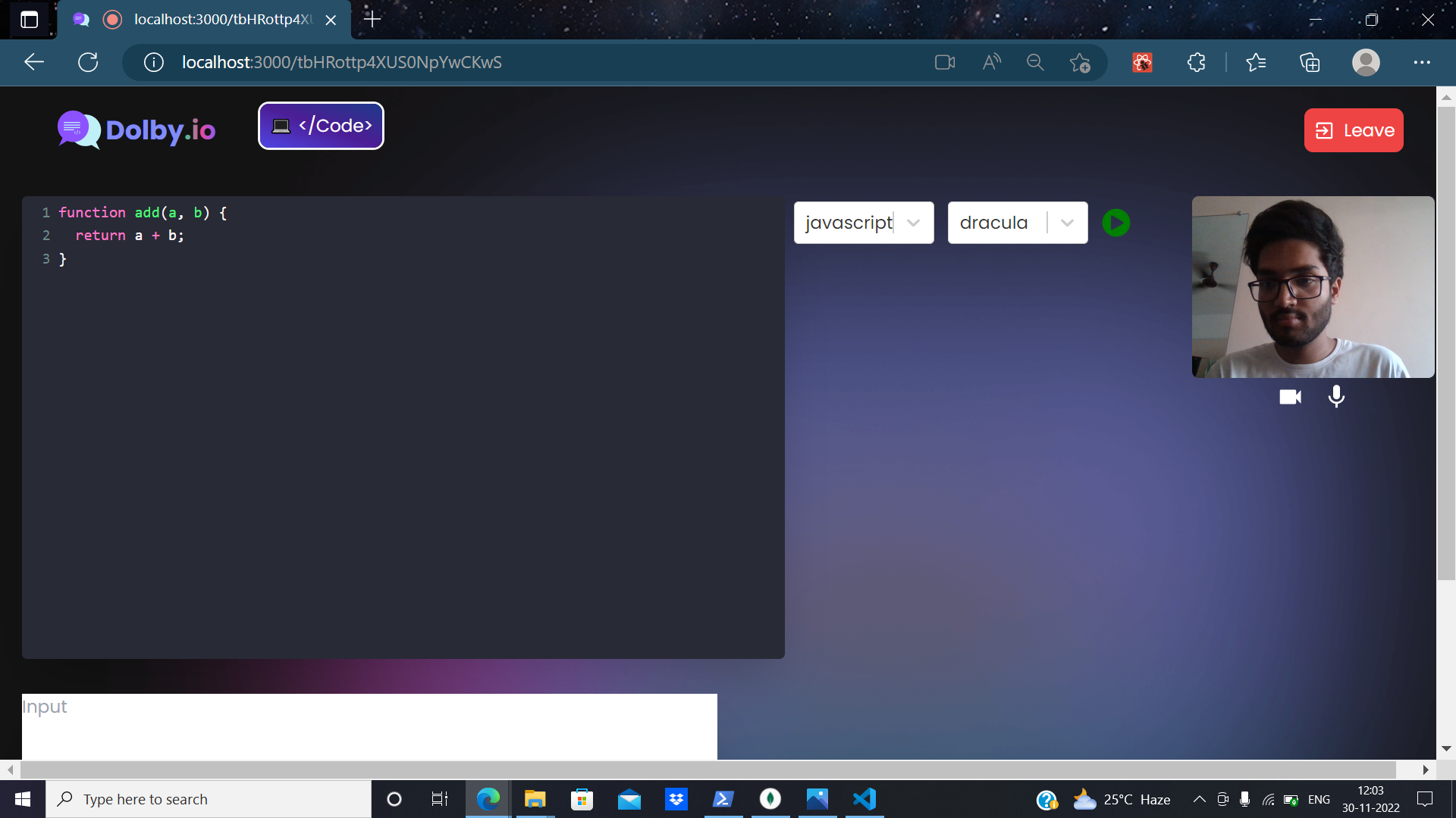 GitHub - Ridhiman27/Dolby.io: This platform allows the user for an audio and video call feature ...