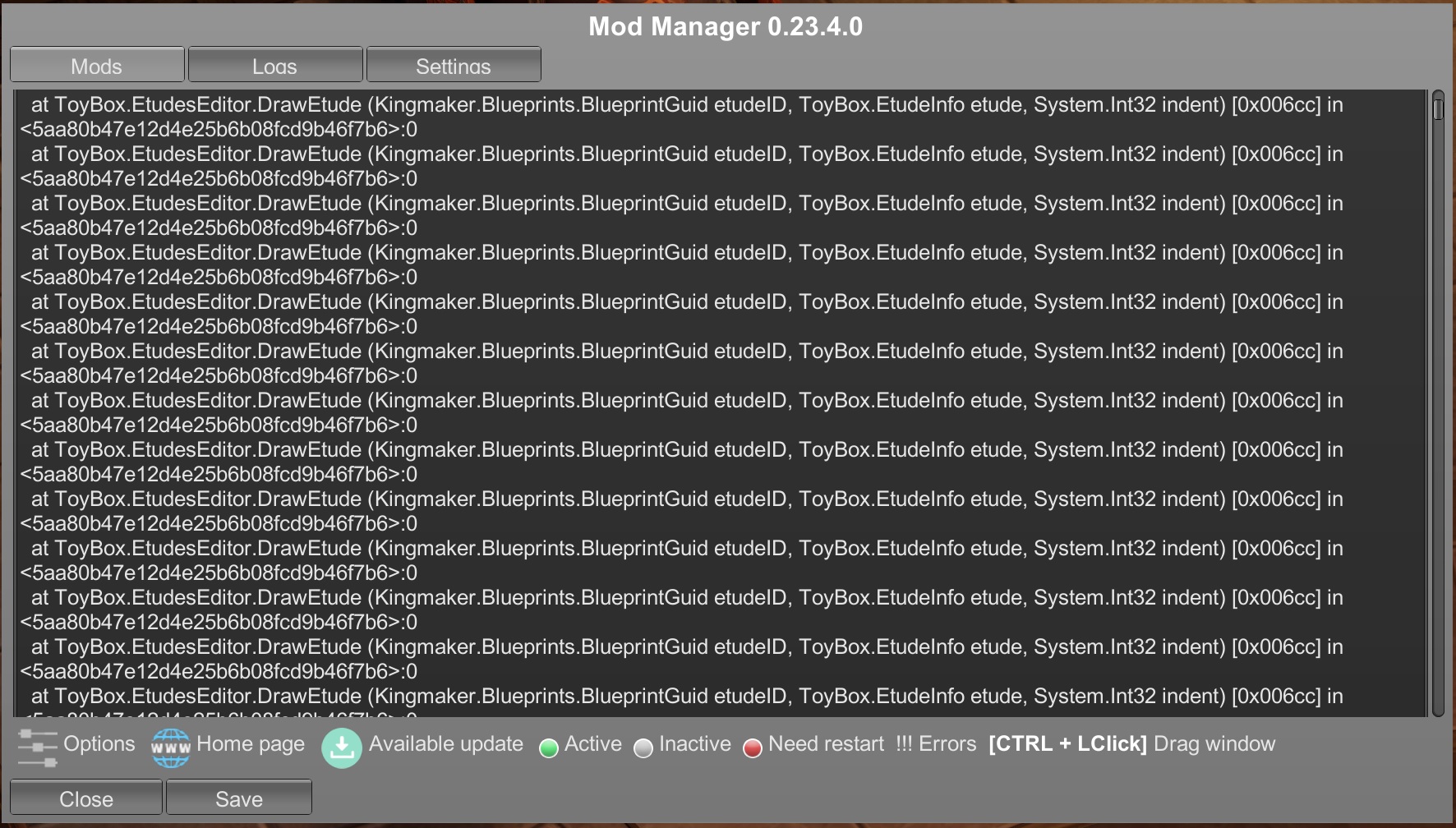 Crash on Loading Certain Etudes · Issue #504 · cabarius/ToyBox · GitHub