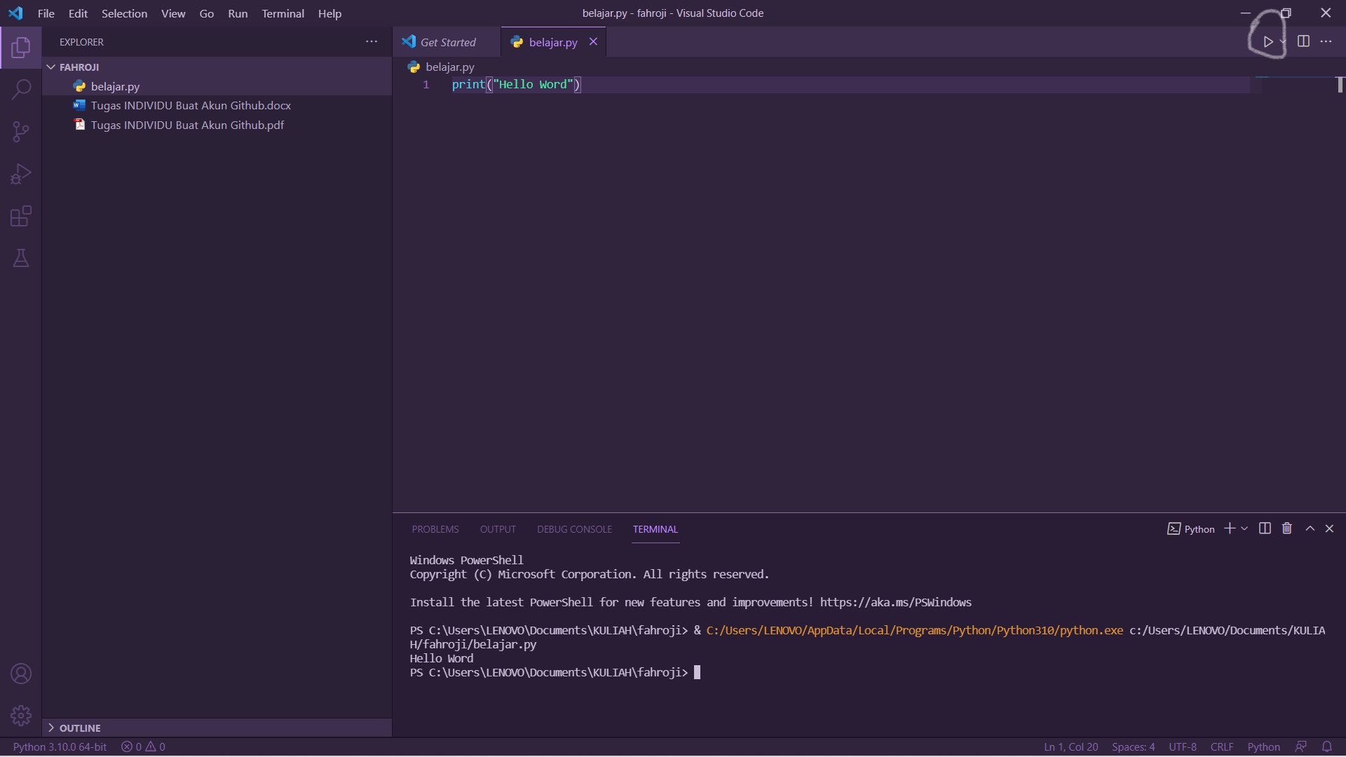 GitHub - fahroji077/tugaas-individu-II