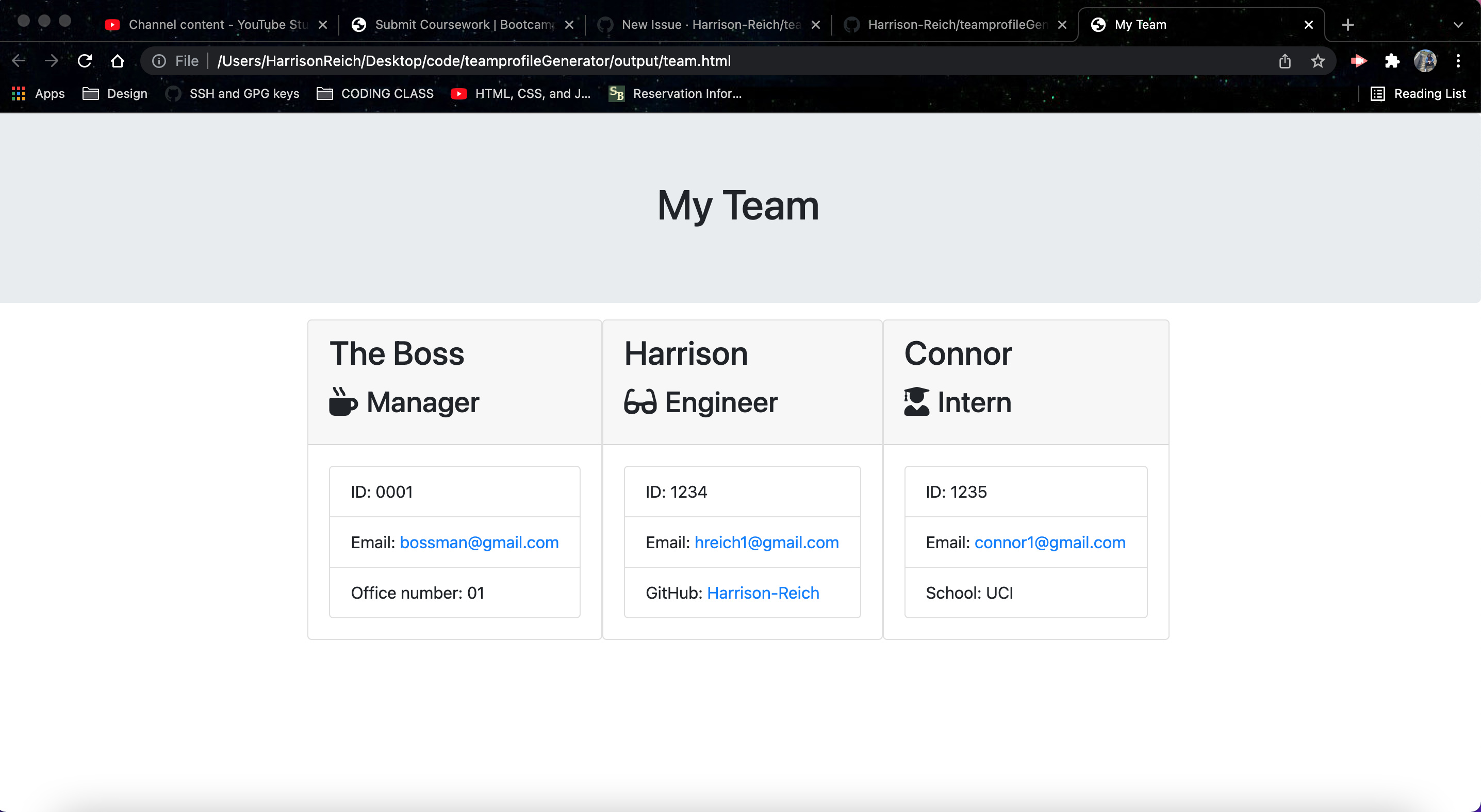 GitHub - Harrison-Reich/teamprofileGenerator