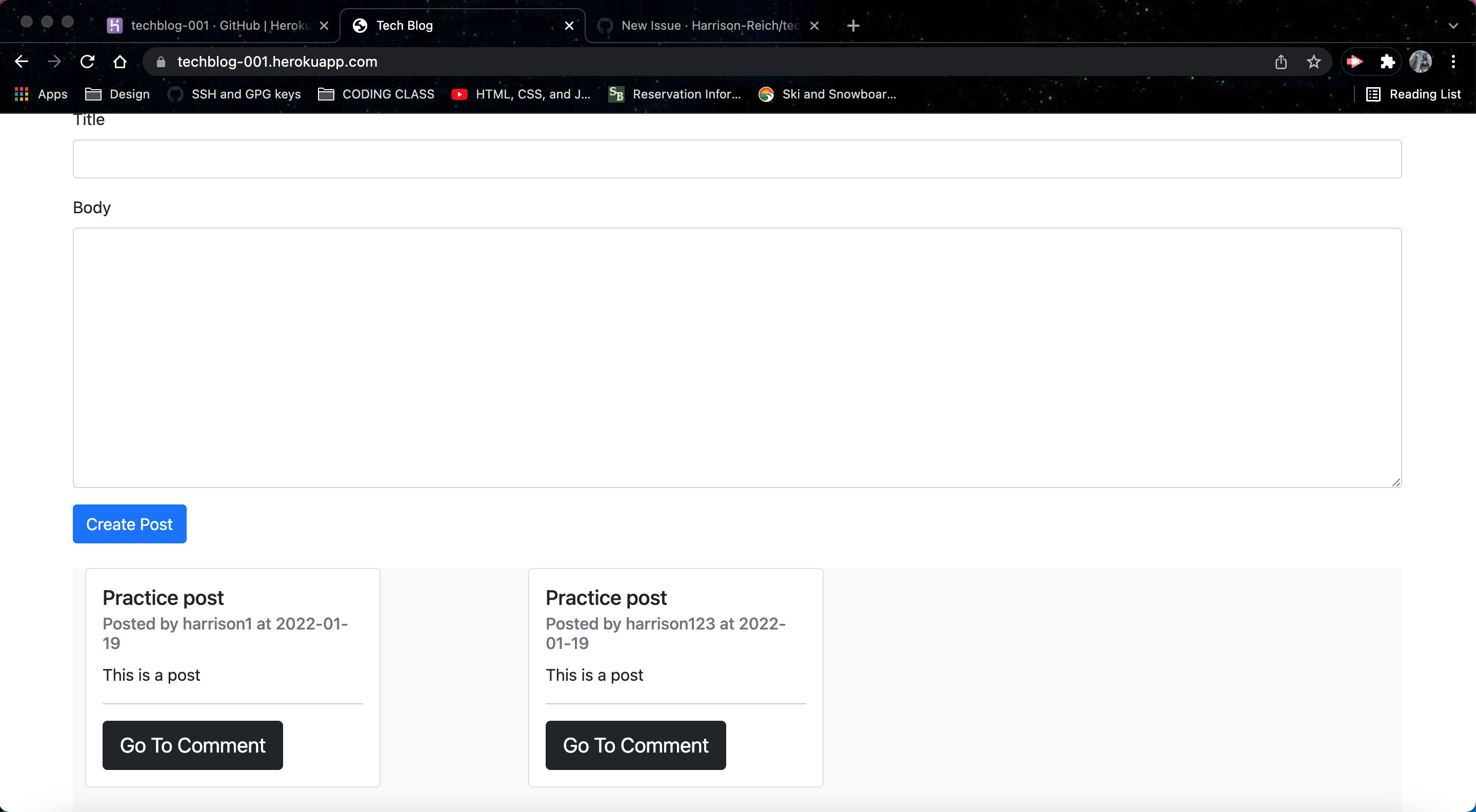 GitHub - Harrison-Reich/techBlog