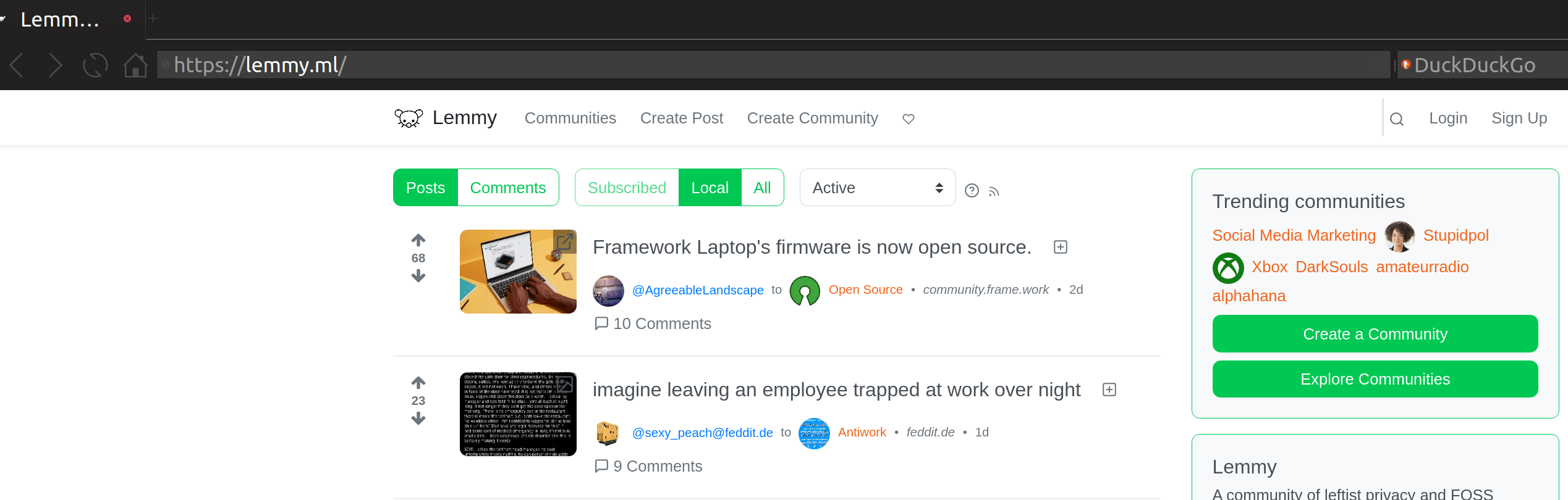 Lemmy not displaying properly on KDE Falkon · Issue #571 · LemmyNet/lemmy-ui · GitHub