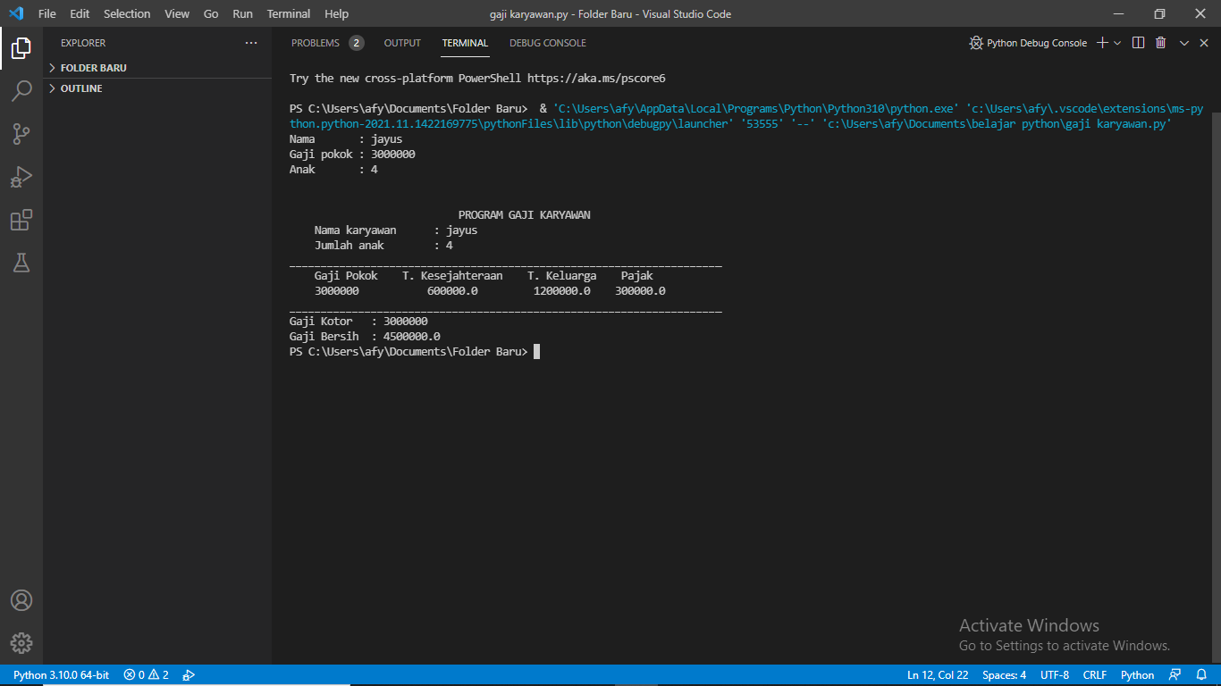 GitHub - Ananda227/Tugas-Praktikum-Python-I---TUGAS