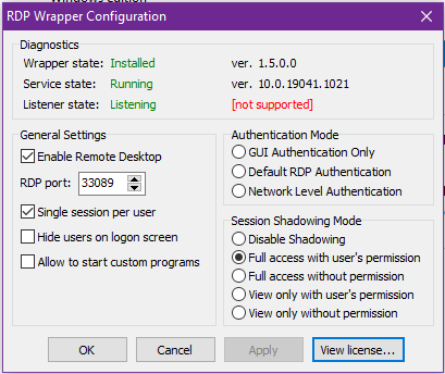 ini for ver 10.0.19041.1021 · Issue #1568 · stascorp/rdpwrap · GitHub