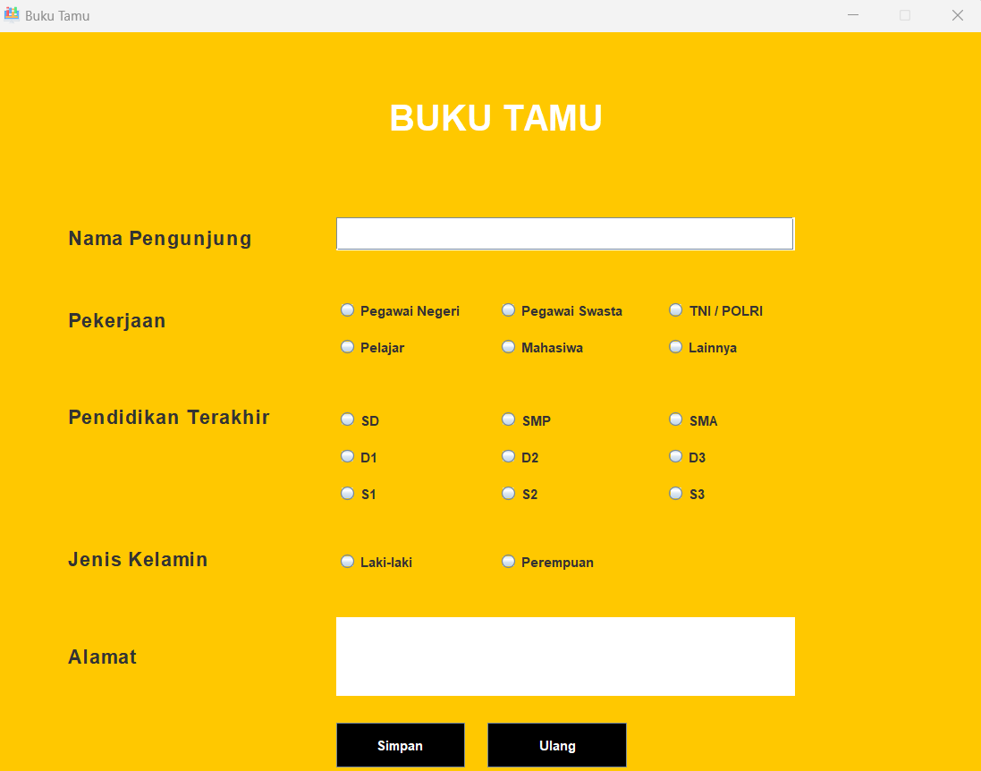 GitHub - SanakError/Perpustakaan: Aplikasi Perpustakaan Sederhana Menggunakan Java