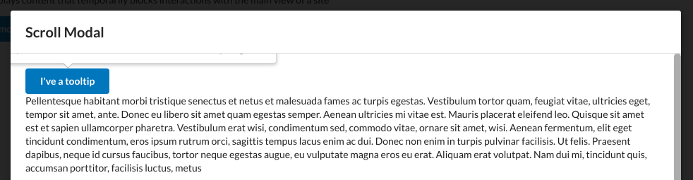 [Popup] Popup getting cropped within scrolling modal · Issue #471 · fomantic/Fomantic-UI · GitHub