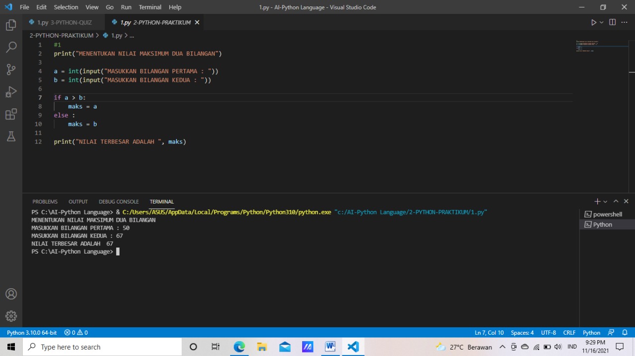 GitHub - Rimafahrana/tugas-praktikum-python-II