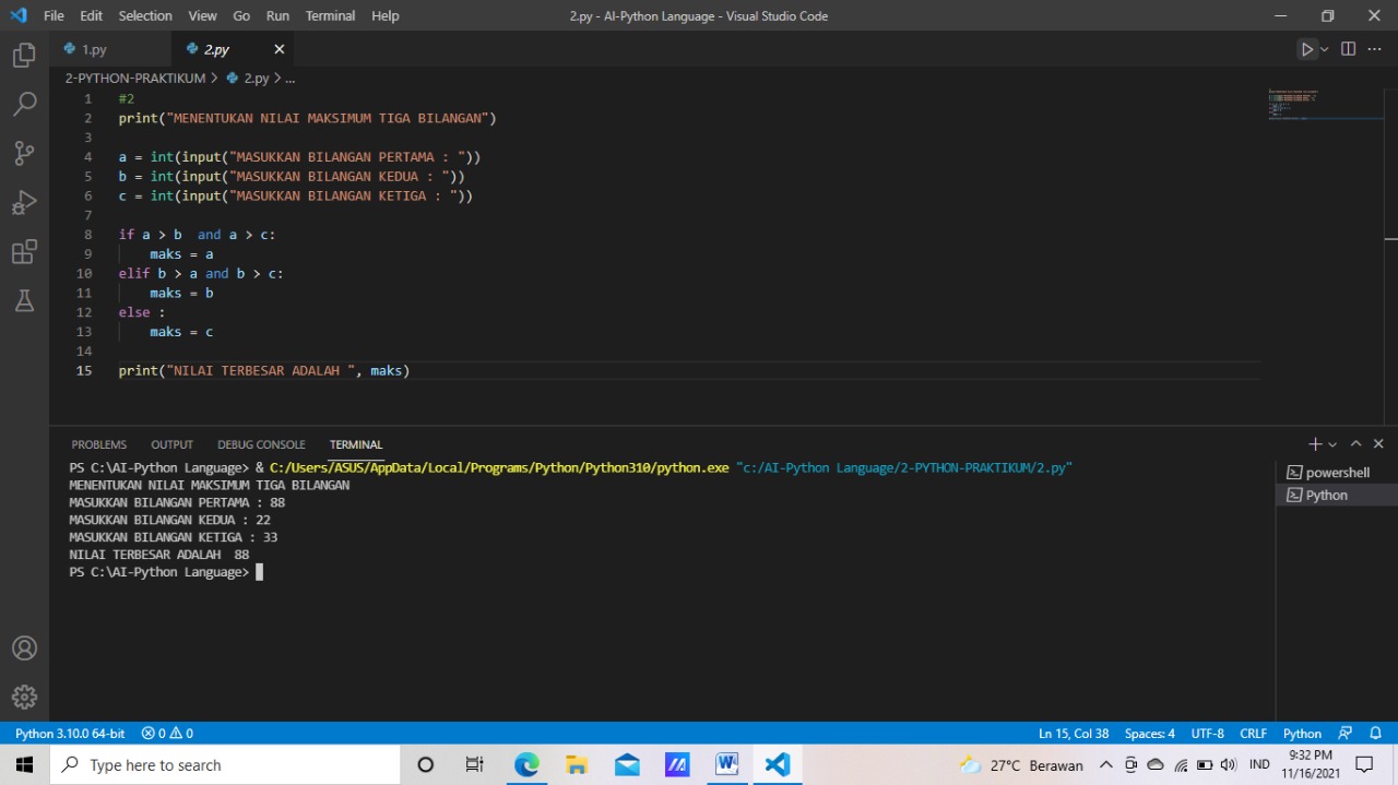 GitHub - Rimafahrana/tugas-praktikum-python-II