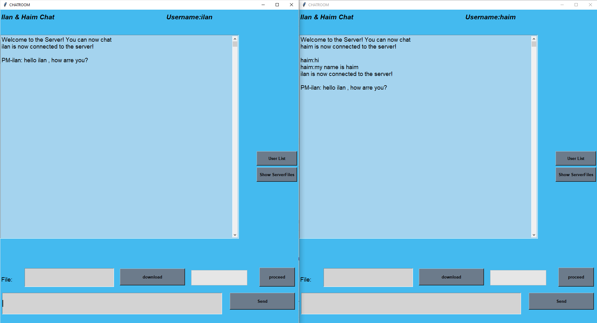 GitHub - IlanG96/Chat_Project: A messaging application, which includes ...