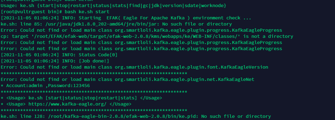 centos 启动报错 · Issue #564 · smartloli/EFAK · GitHub