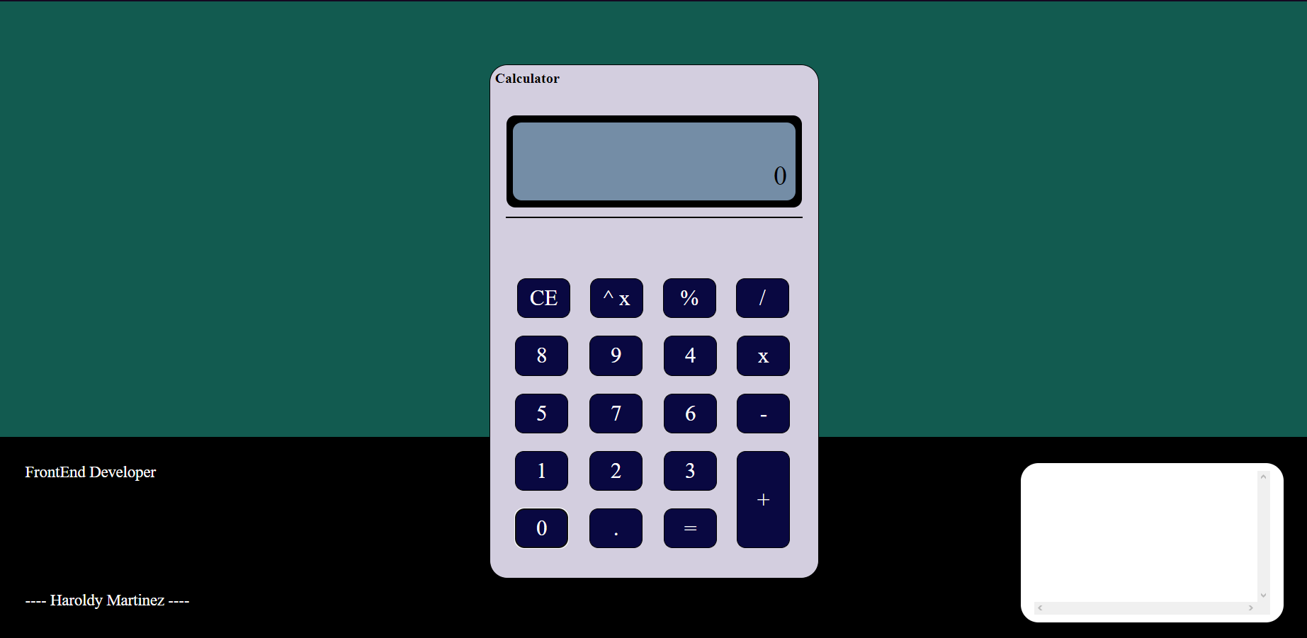 GitHub - HaroldMart/Web-Calculator: This is my web calculator with html ...