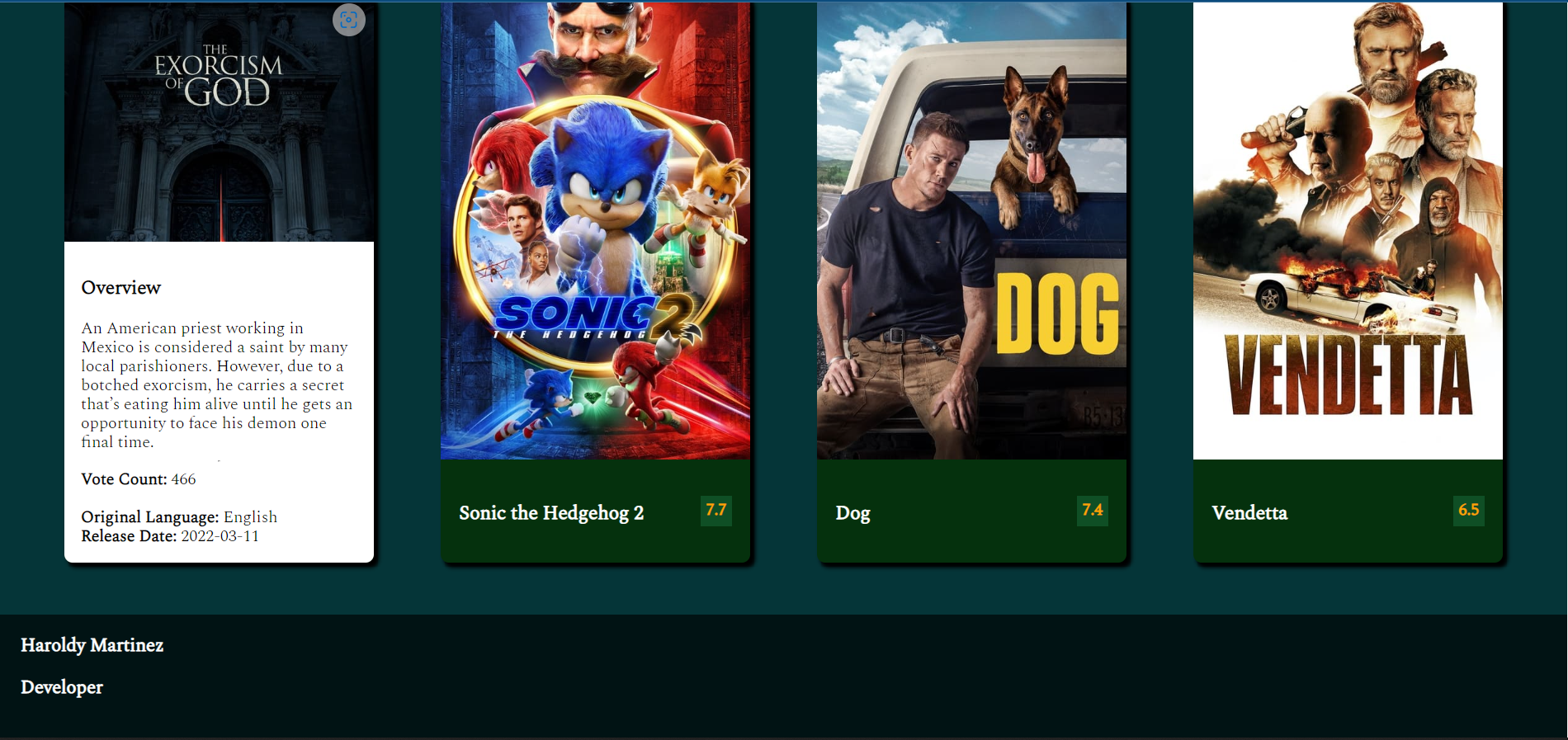 GitHub - HaroldMart/MoviesOverview