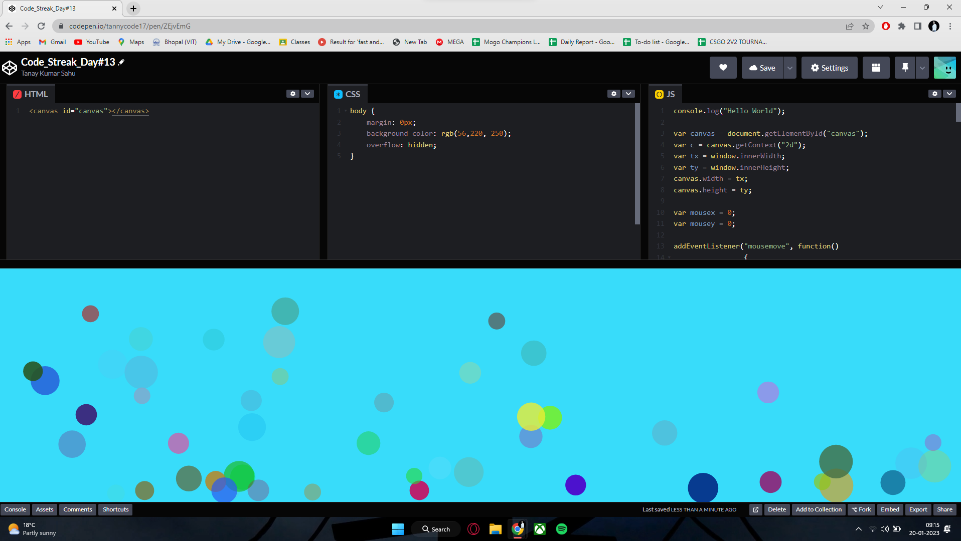 GitHub - tanaykumarsahu/20-days-Code-Streak: Creating a Vanilla ...