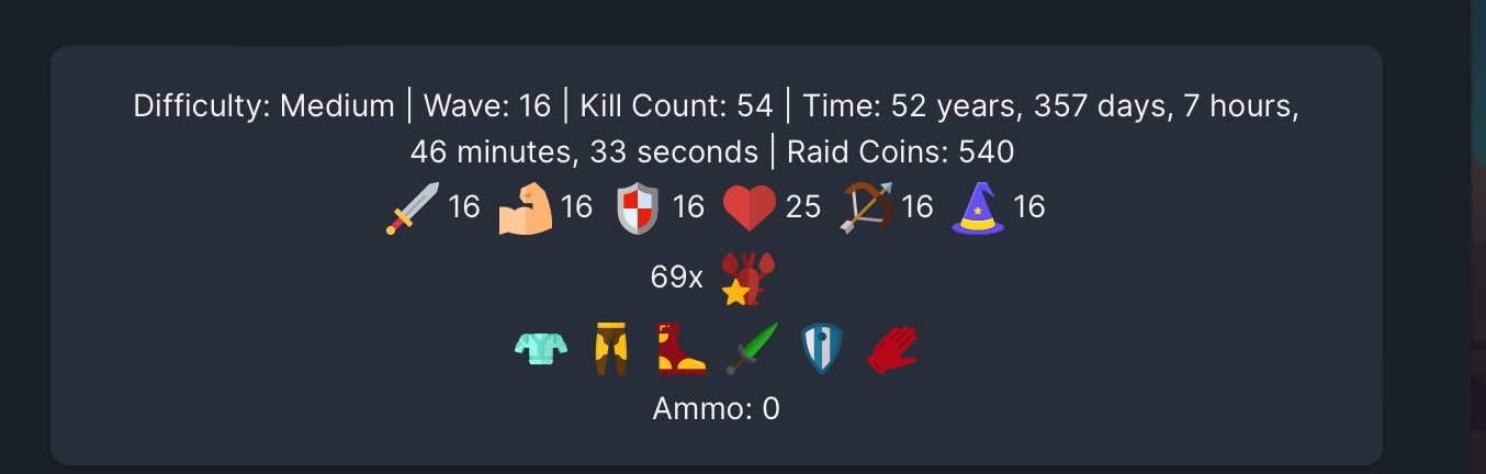 [Bug]: Time spent inside a raid has become around 52 years 357 days after actually only spending ...