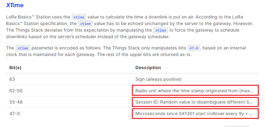 Improvise the visibility of the `description` fields of the `XTime Bit(s)` in the LoRa Basics ...