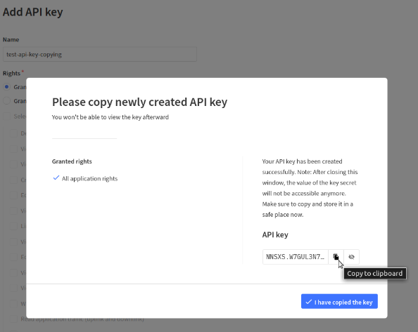 Fix Api Key Copying Issue · Issue 5107 · Thethingsnetwork Lorawan Stack · Github