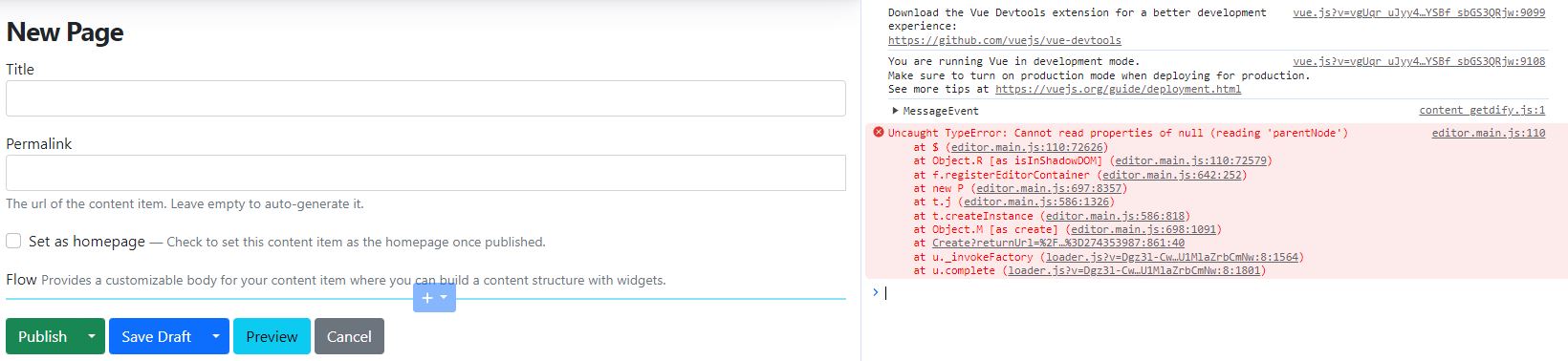 Monaco Editor Widget Error · Issue 14594 · Orchardcmsorchardcore · Github 