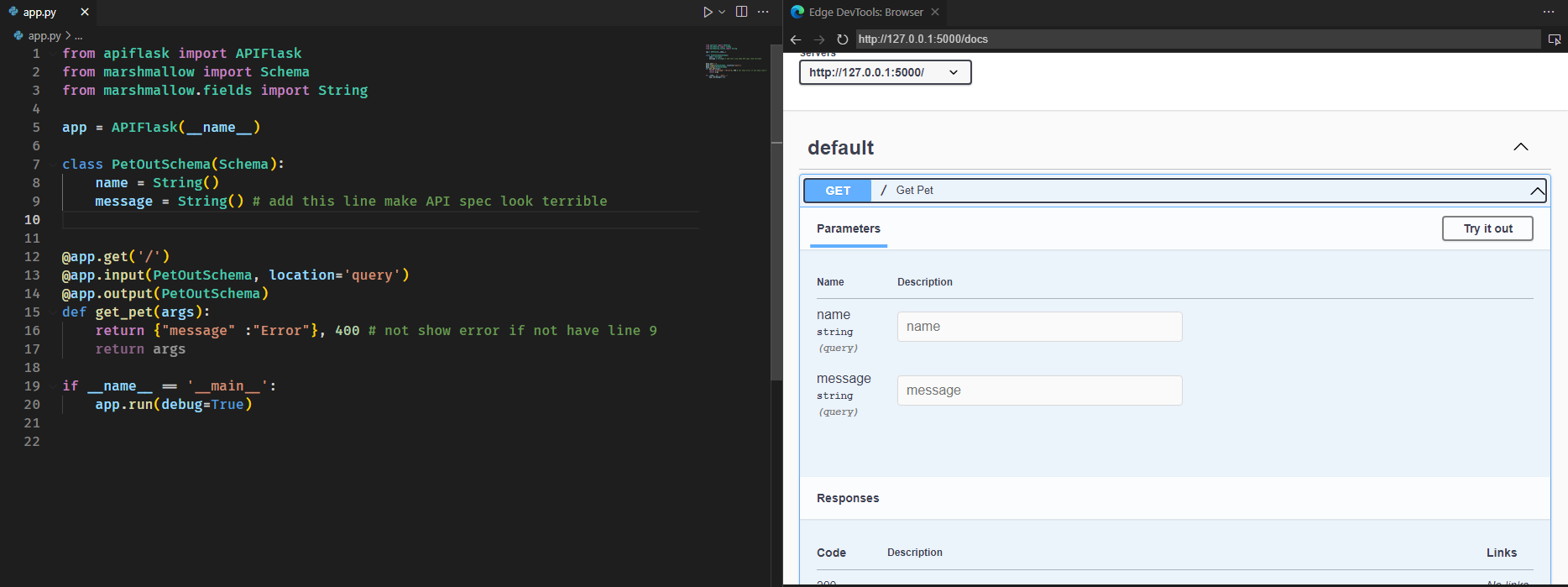 hide spec field on open api page · Issue #434 · apiflask/apiflask · GitHub
