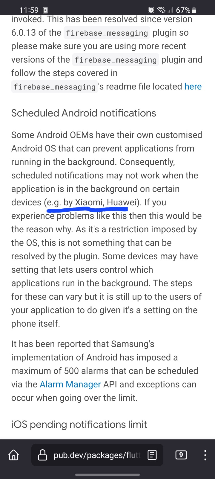 Possible option for improved Xiaomi support · Issue #1934 · MaikuB/flutter_local_notifications ...