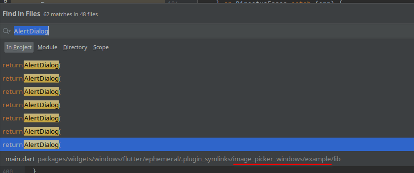 [image_picker] example folder include in project · Issue #134414 · flutter/flutter · GitHub
