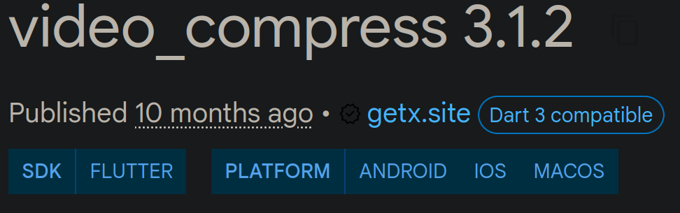 Add support for dart native · Issue #250 · jonataslaw/VideoCompress · GitHub