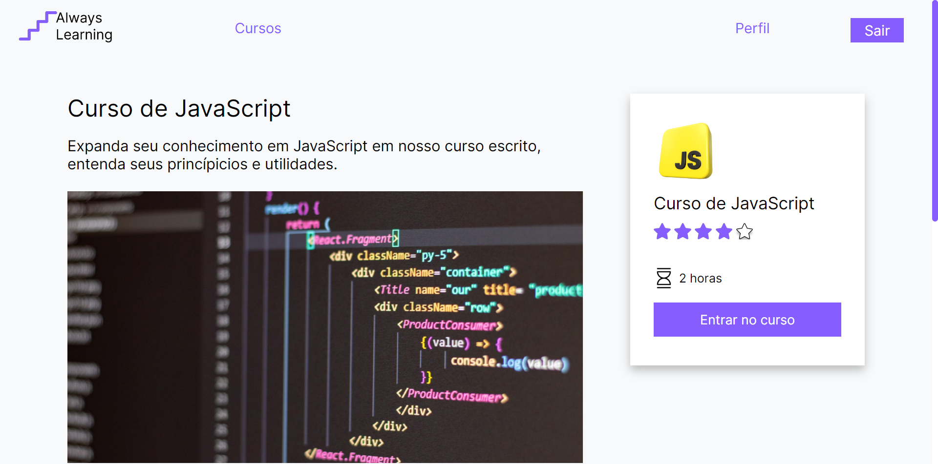 GitHub - nahtanpng/website-Always_Learning: Um website feito como trabalho escolar, utilizando ...
