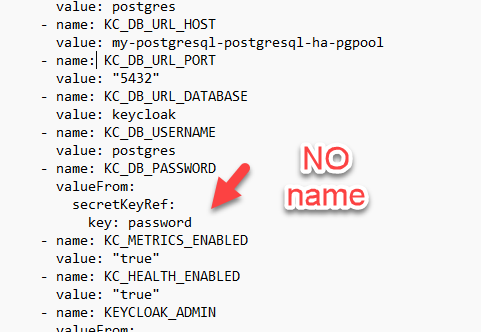 Helm Chart Version 1.4.1 - Issue Encountered secretKeyRef.name: Invalid valu · Issue #625 ...