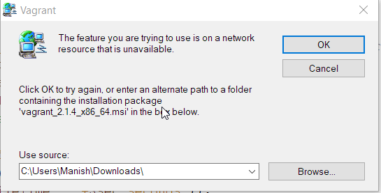 The Feature You Are Trying To Use Is On A Network Resource That Is Unavailable · Issue 10587 2350