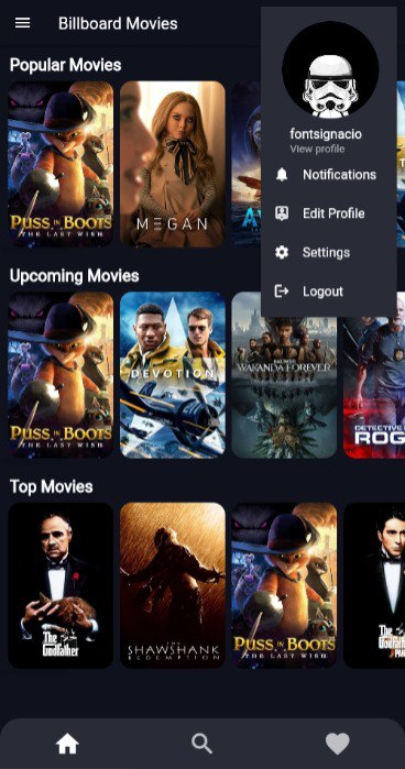 GitHub - fontsignacio/Billboard-Movies: Building Billboard Movies with Flutter APIs