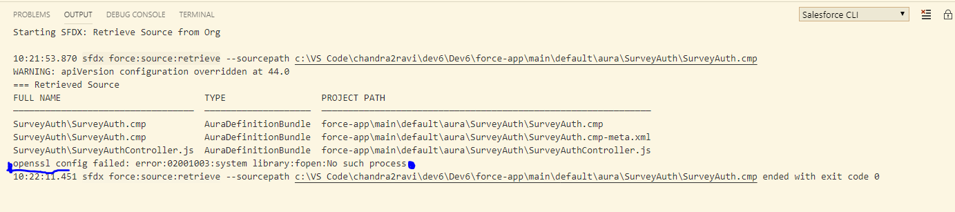 openssl config failed error on sfdx force:source:retrieve · Issue #1027 · forcedotcom ...