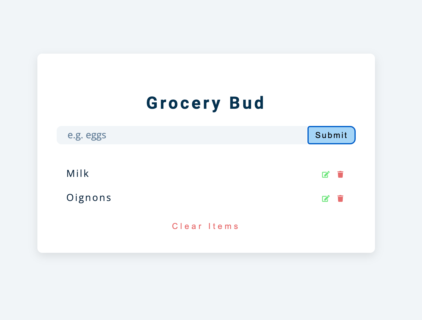 GitHub - LaelPierre/grocery_list