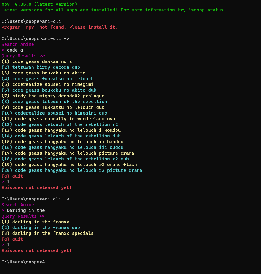 MPV problems and dep_ch command not found · Issue #965 · pystardust/ani-cli · GitHub