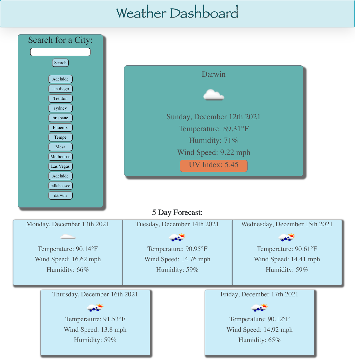 GitHub - fmatthew40/weather-dashboard