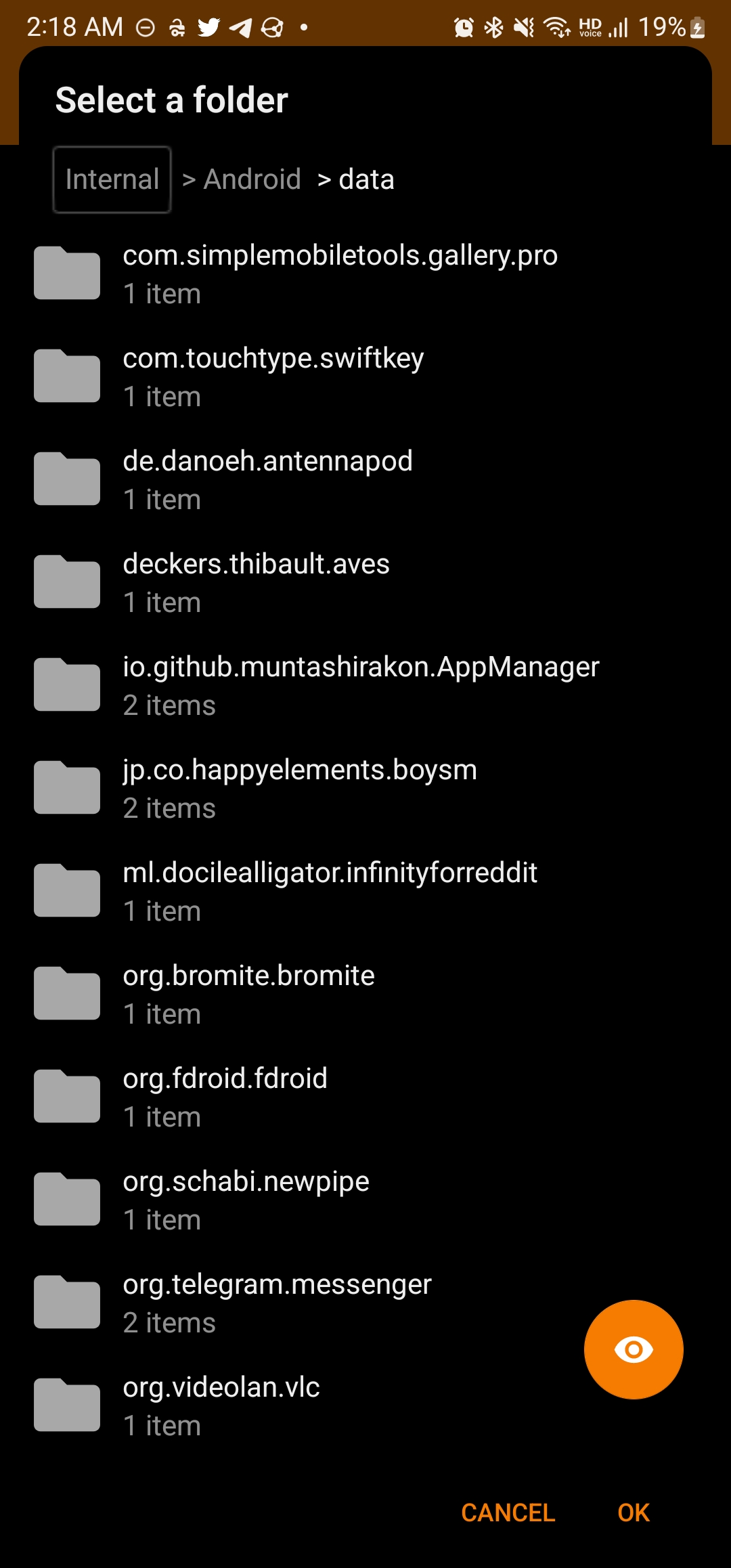 DocumentsUI file access prompt for App-Specific directories (/Android/data or obb) does not ...